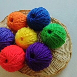 DESTASH YARN -7 Balls RAINBOW Yarn Mix Multicolor Colors 350 Yards - Etsy