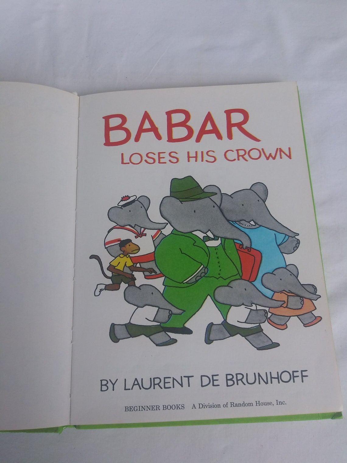 Vintage Book 1967 Babar Loses His Crown by Laurent De Brunhoff - Etsy
