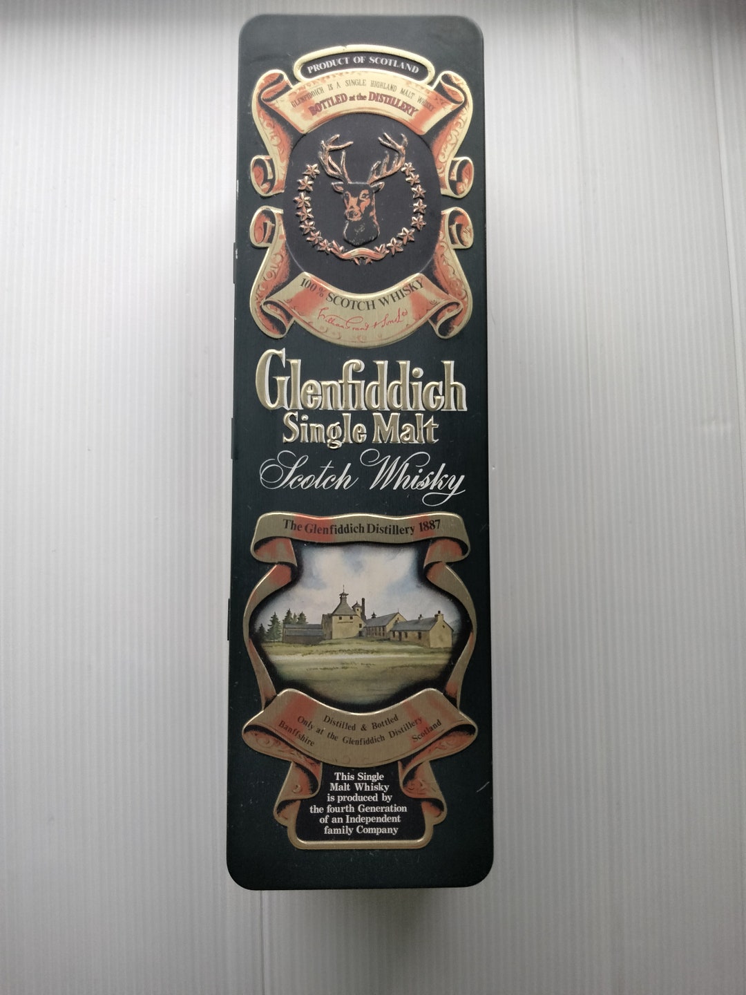 Vintage Tin Box Glenfiddich Single Malt Scotch Whisky Metal Box - Etsy