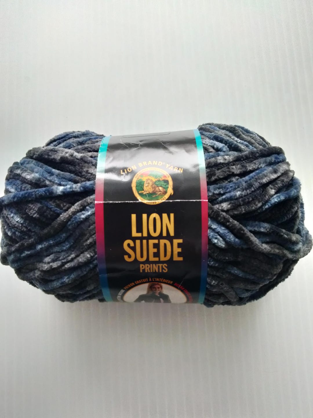 1 Skein Lion Suede Lion Brand Yarn Moonshadow - Etsy