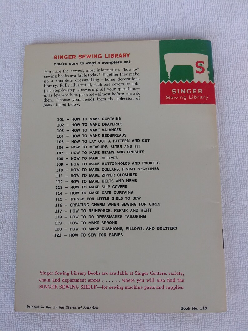 Singer Sewing Library Set 3 Vintage Book 1960s | Etsy
