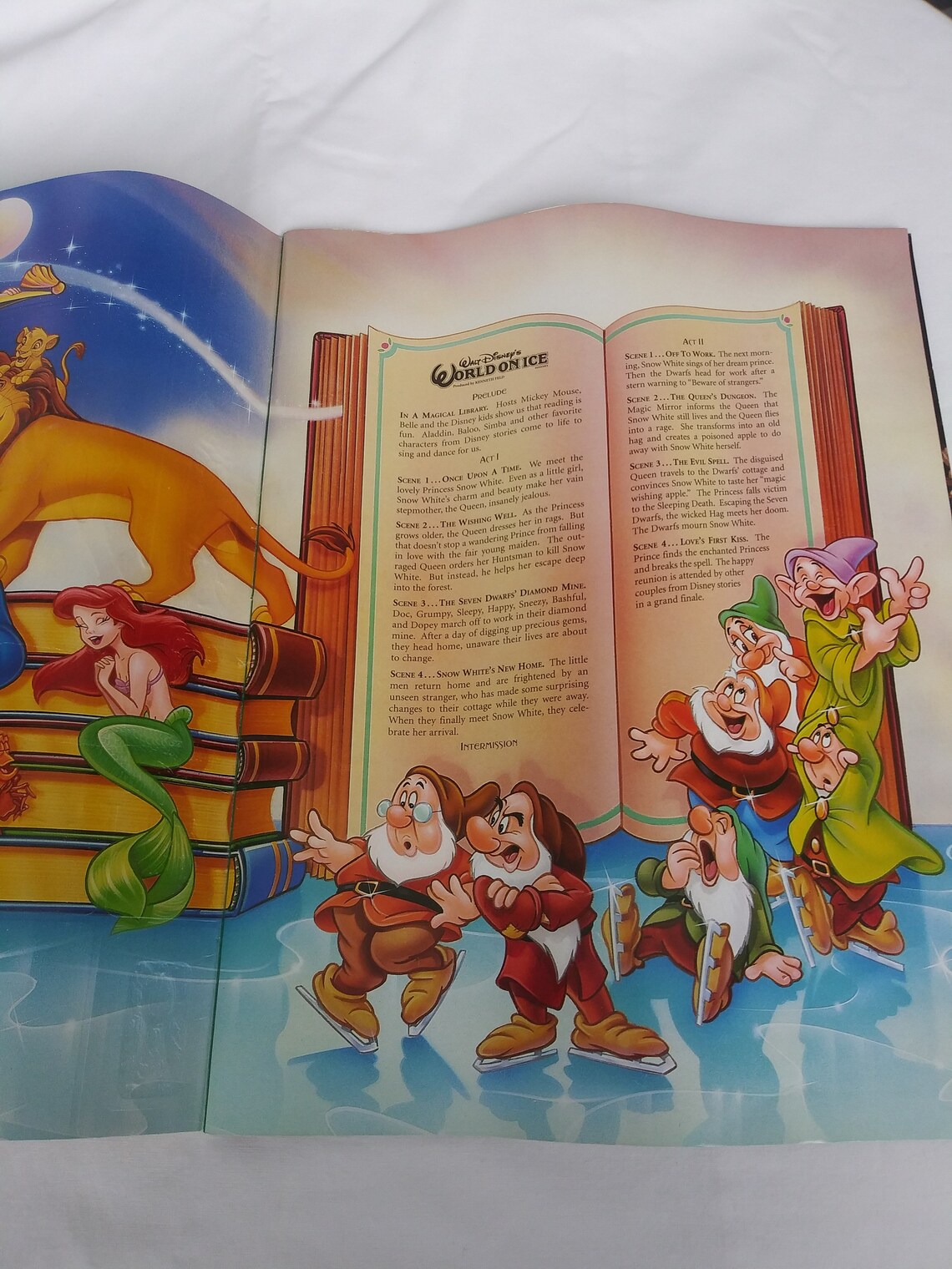Vintage Book 1994 Walt Disney's World on Ice Snow White | Etsy