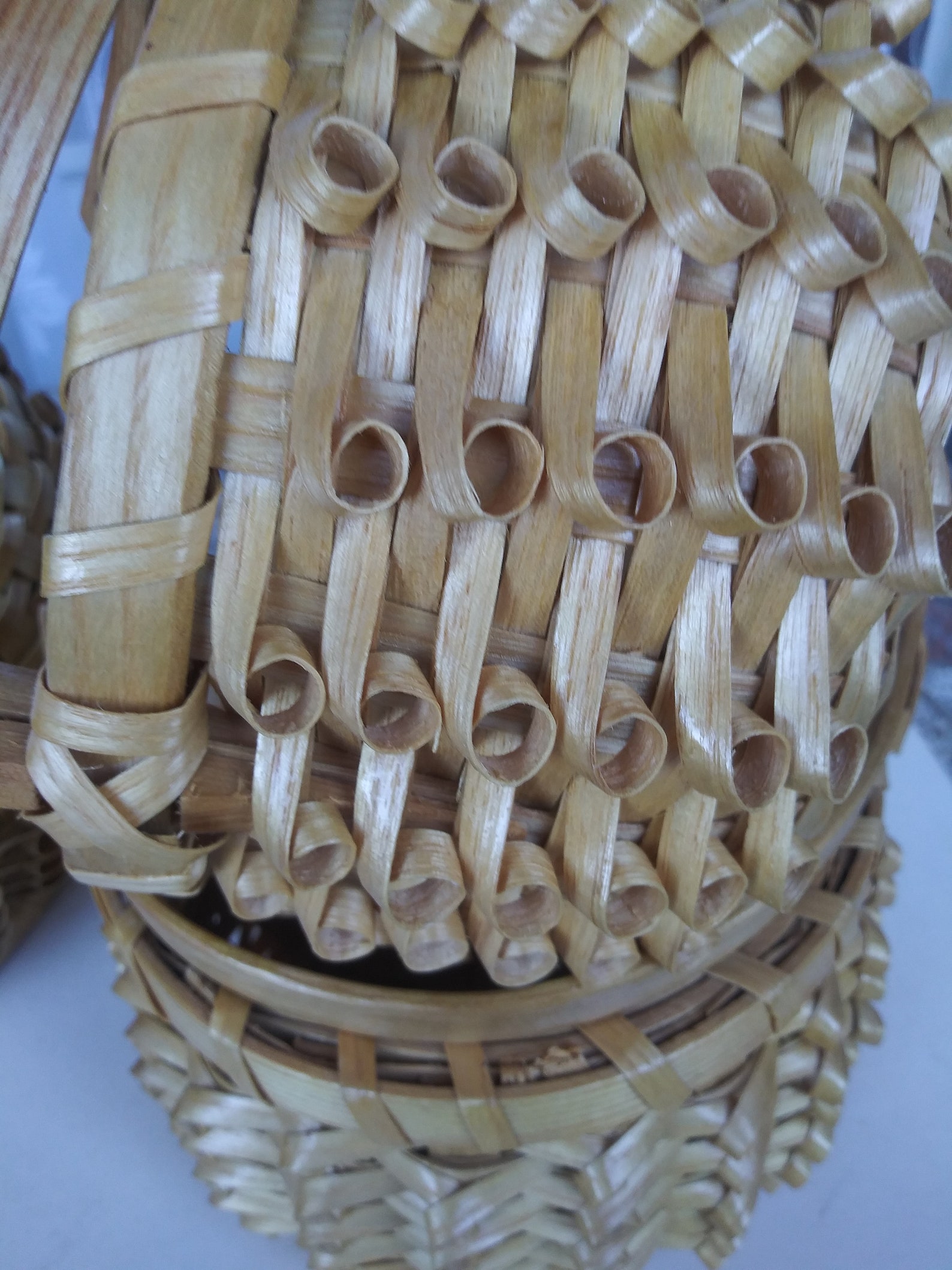 3 Vintage Basketville Popcorn Weave Bun Basket | Etsy