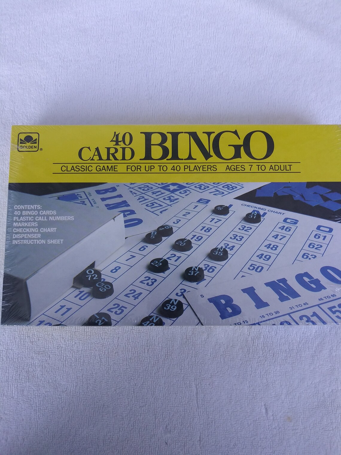 Vintage Game 40 Card Bingo 1989 - Etsy