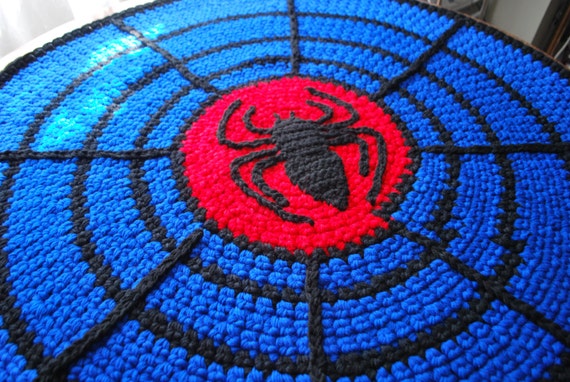 Spider Handmade Circle Rug | Etsy