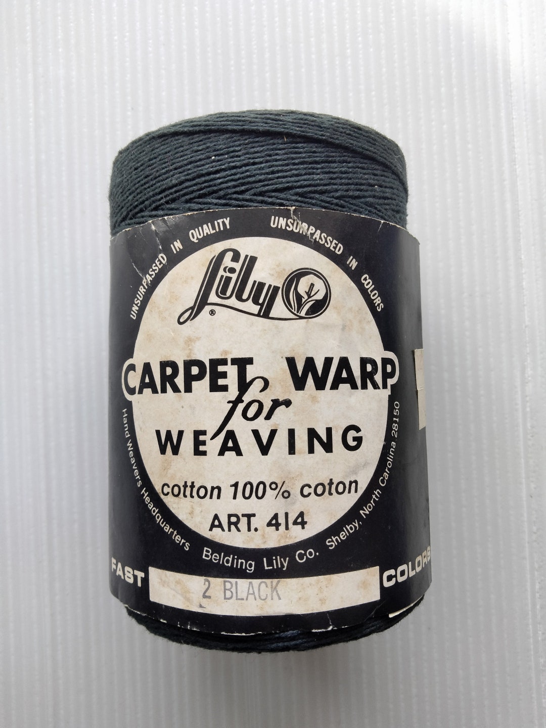 1 Spools Vintage Lily Thread Extra Strong Carpet Warp for Weaving ...