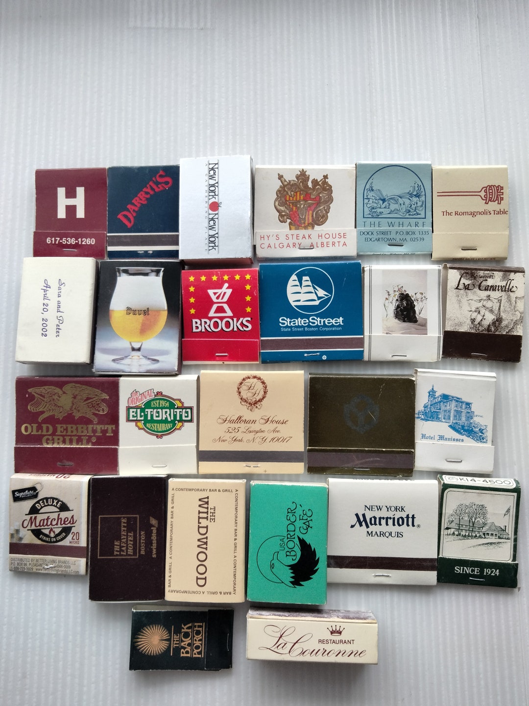 Vintage Matchbooks and Matchbox Set of 25 Match Books Hotels Bars ...