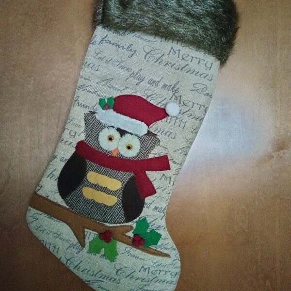 Owl Stocking - Etsy
