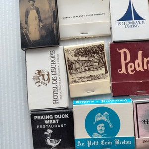 Vintage Matchbooks and Matchbox Set of 25 Match Books Hotels Bars ...