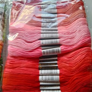 100 Pc. Colors Embroidery Floss Thread Tyche Special NEW 100% Cotton ...