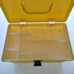 Costom Orders Plastic Thread Box Vintage Yellow Sewing Box - Etsy