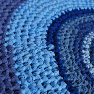 Blue Handmade Circle Rug - Etsy