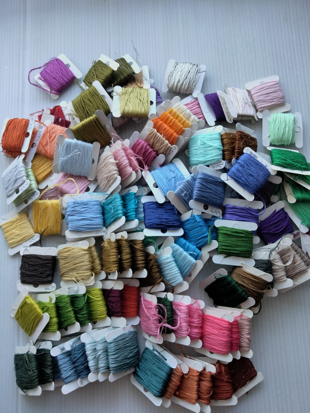 115 Cardboard Collection of Embroidery Thread 100% Cotton DMC - Etsy