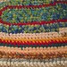 Oval Multicolor Crocheted Rag Rug - Etsy