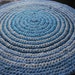 Blue and White Handmade Circle Rug - Etsy