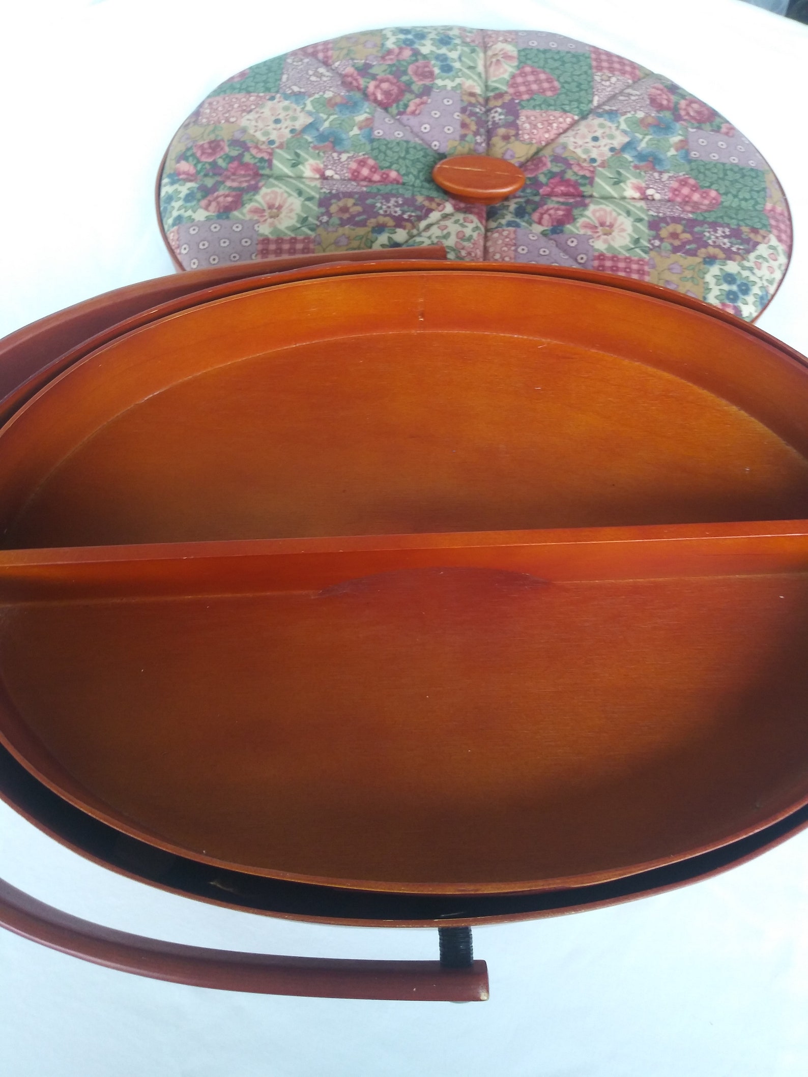 Vintage Wooden Sewing Box Pin Cushion Top - Etsy