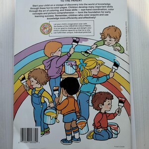 Vintage Book All About Colors Coloring Book / Creative Child Press 1993 ...