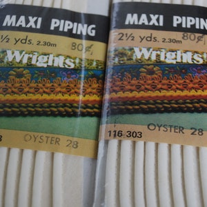 5 Packages Vintage Wrights Maxi Piping - Etsy