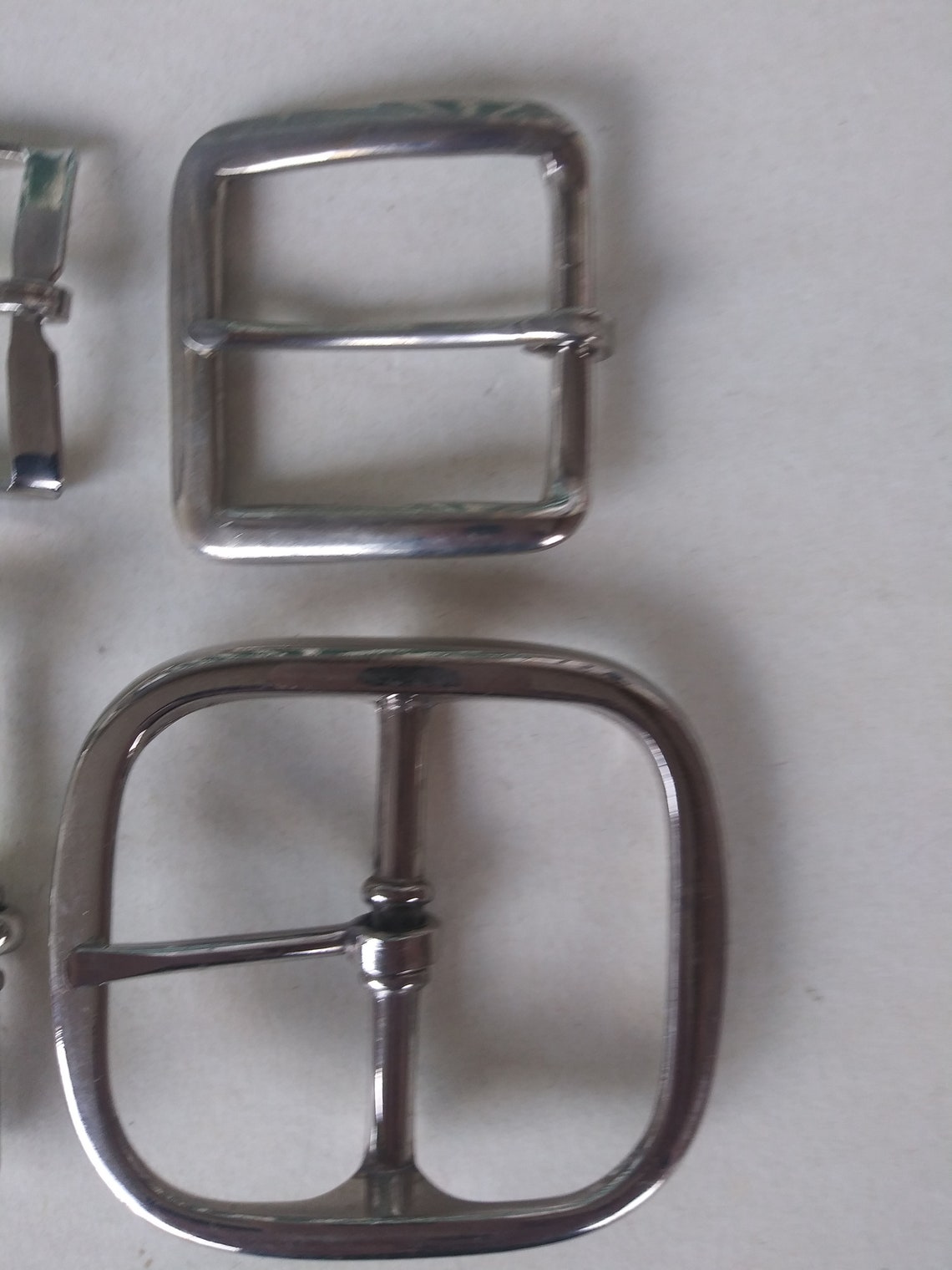 4 Vintage Silver Metal Belt Buckle - Etsy