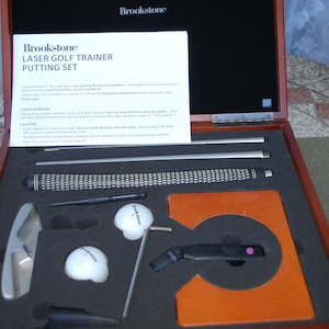 Brookstone laser golf trainer putter set golf vintage | Etsy