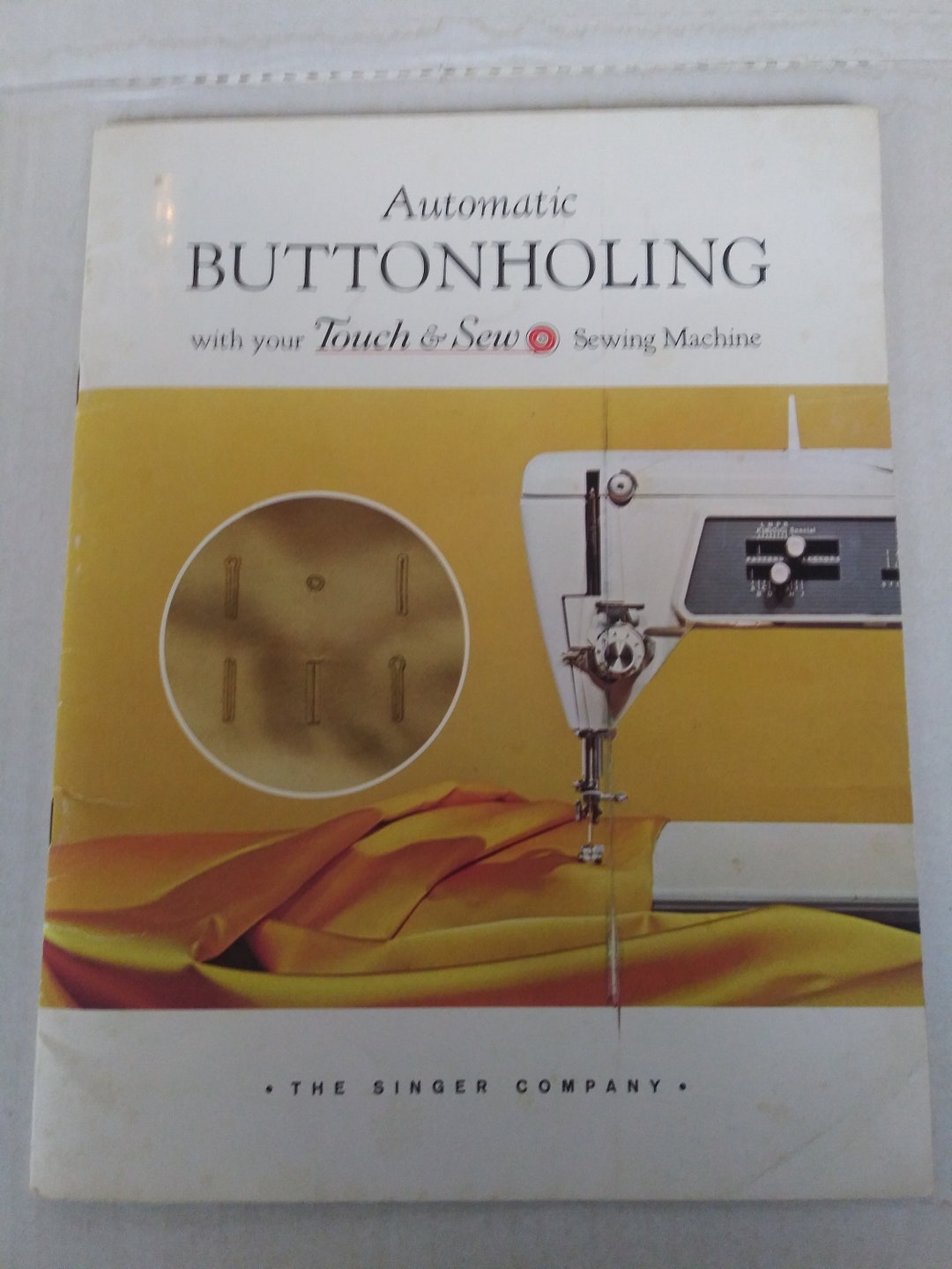 Instructions Automatic Buttonholing With Your Touch & Sew Sewing ...