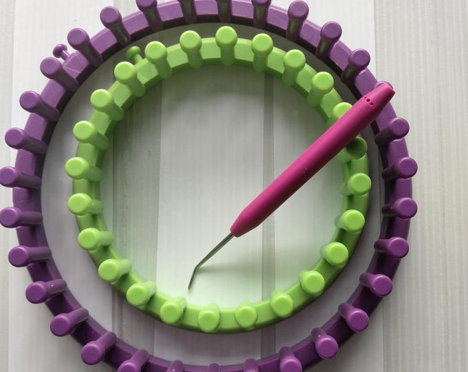 Knitting Board Knifty Knitter Round Loom Set,2 Looms Set - Etsy