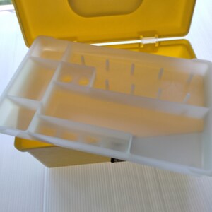Costom Orders Plastic Thread Box Vintage Yellow Sewing Box - Etsy