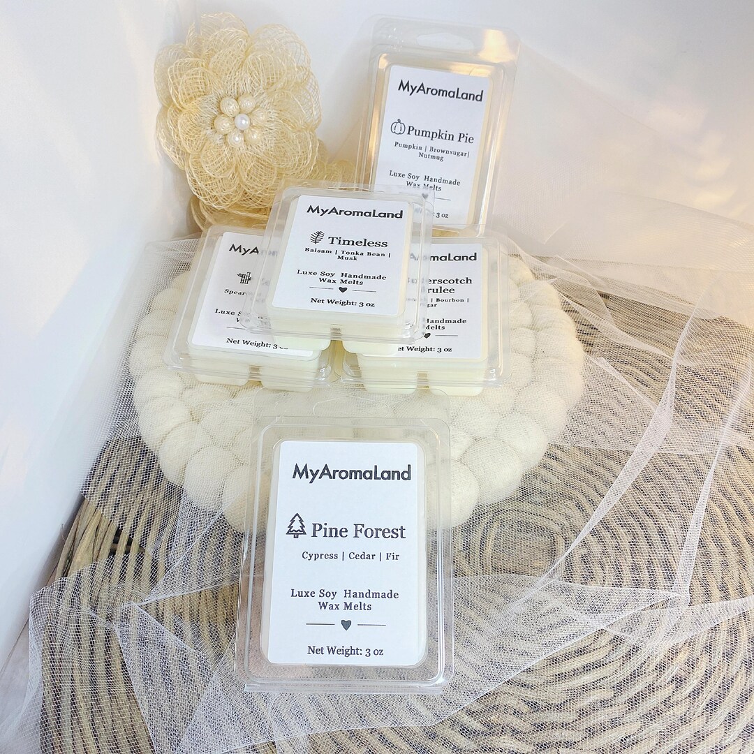 Luxe Wax Clamshell Melt (6 Sqs) Long Lasting Soy Wax - Etsy