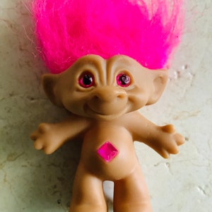 Vintage Troll Doll With Pink Hair, Collectible Dolls, Dolls - Etsy