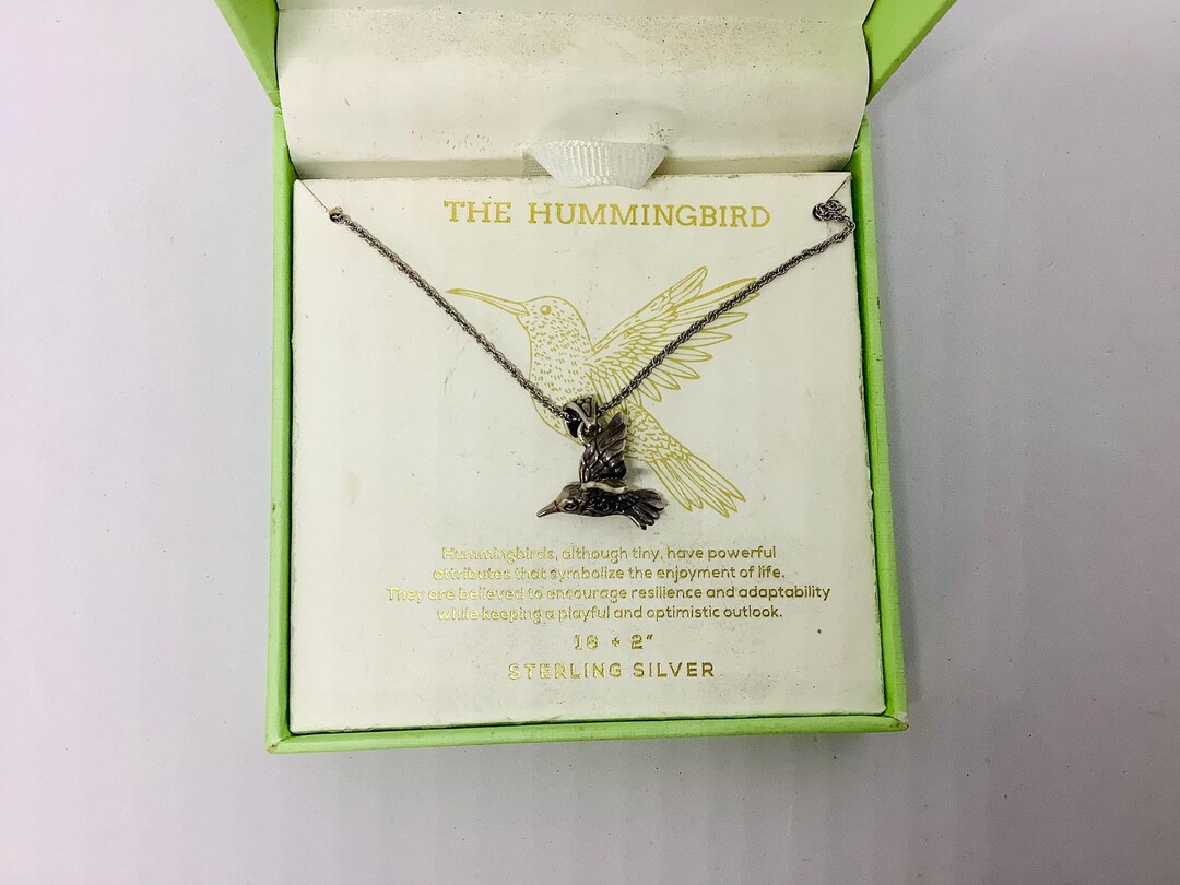 Gorgeous Sterling Silver Hummingbird Pendant With Chain, Annika Witt ...