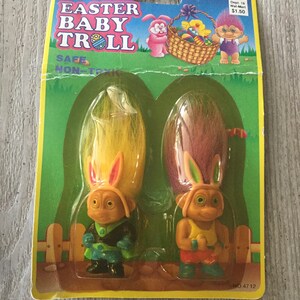 Easter Baby Troll Action Figures / Troll Doll / Easter Troll Dolls - Etsy