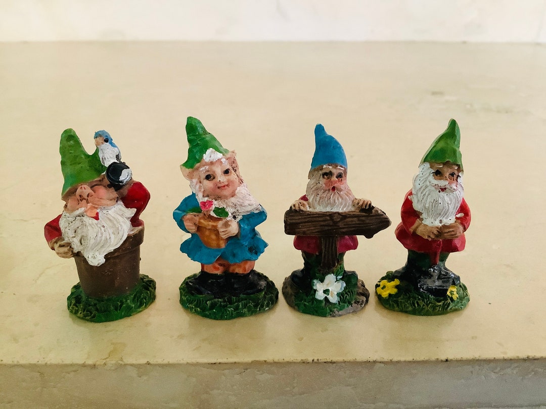 Miniature Garden Gnomes / Fairy Garden Decor / Craft Supplies - Etsy