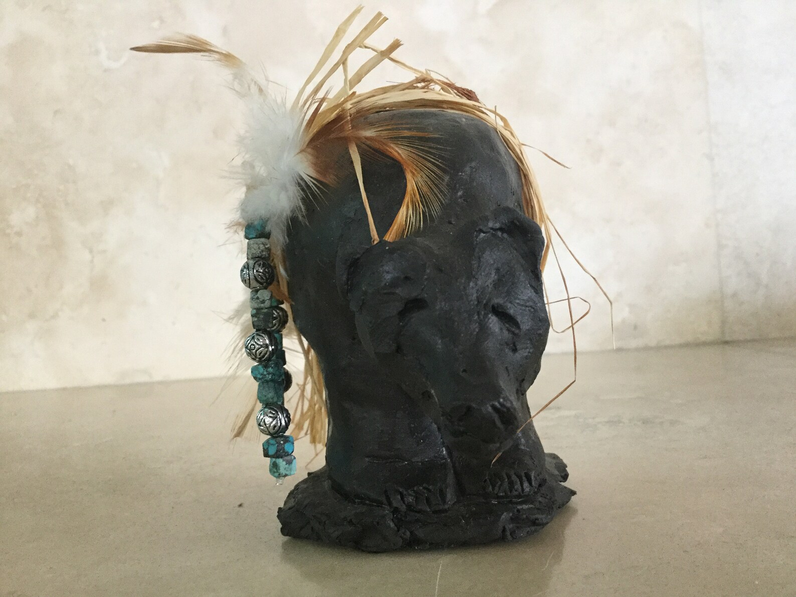 Roz Prouty Native American Art Pottery / Signed Clay Bear - Etsy