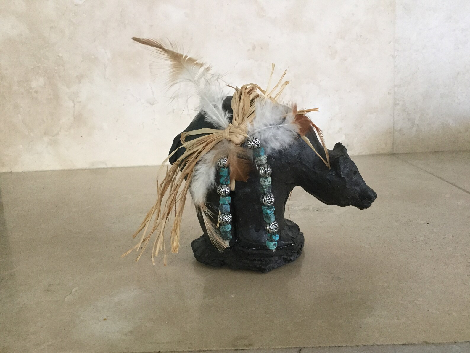 Roz Prouty Native American Art Pottery / Signed Clay Bear - Etsy