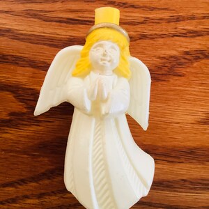 7 Vintage Plastic Angel Christmas Light Covers / Christmas Decoration ...