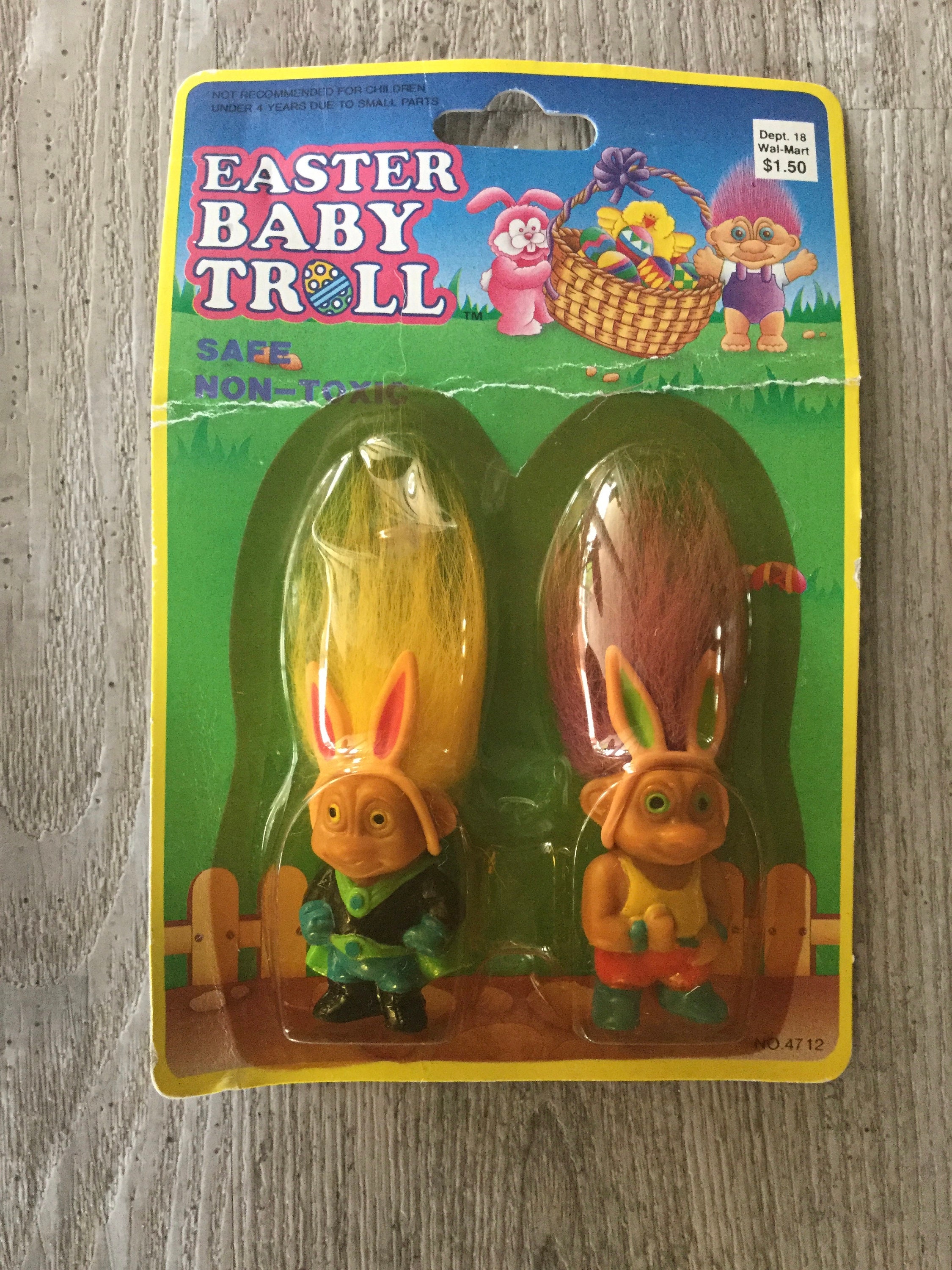 Easter Baby Troll Action Figures / Troll Doll / Easter Troll Dolls - Etsy