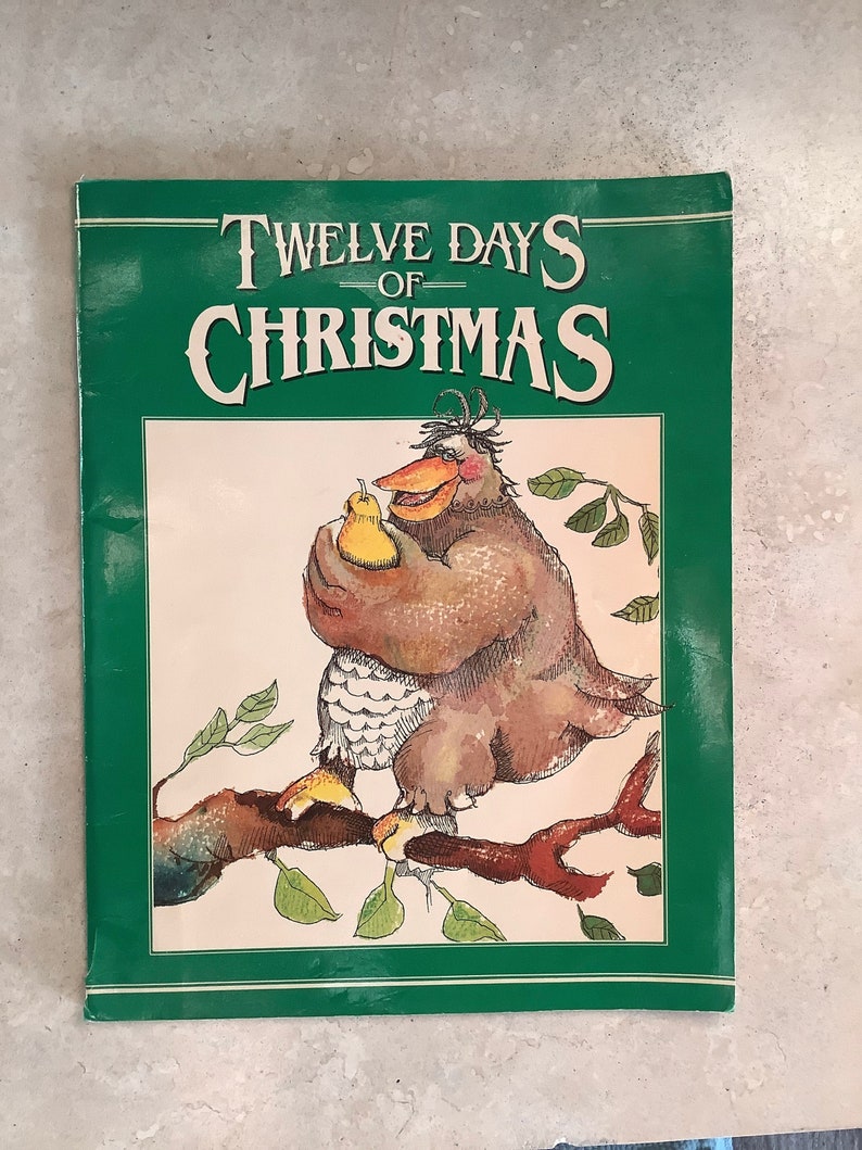Vintage Childrens Book Twelve Days of Christmas / Christmas - Etsy