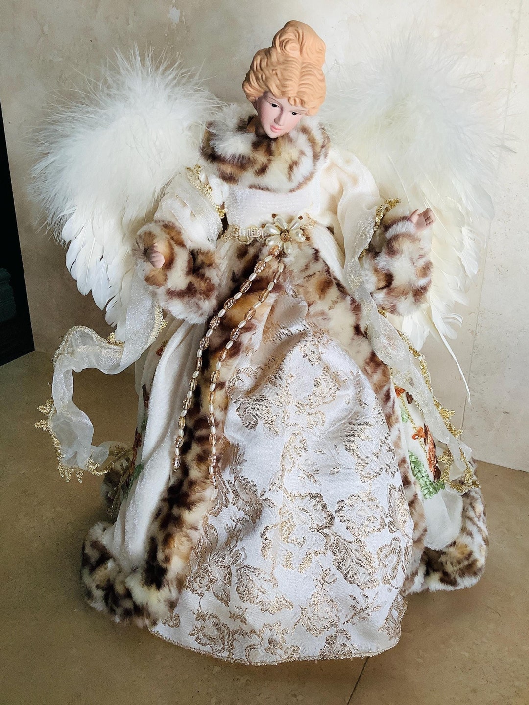 Large Christmas Angel Tree Topper, Christmas Tree Topper, Christmas ...