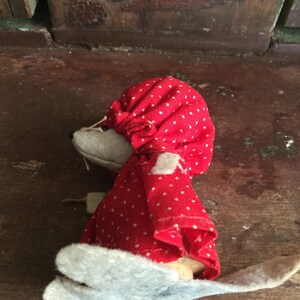 Mini Vintage Stuffed Mouse in a Red and White Polka Dot Outfit - Etsy