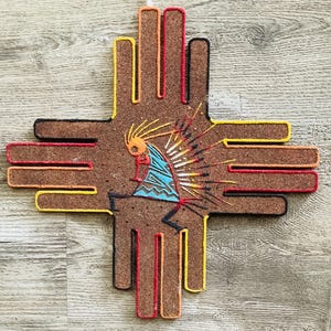 2 Sided Sand Painting New Mexico Symbol With Kokopelli Man ...
