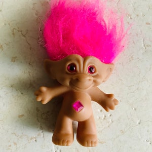 Vintage Troll Doll With Pink Hair, Collectible Dolls, Dolls - Etsy