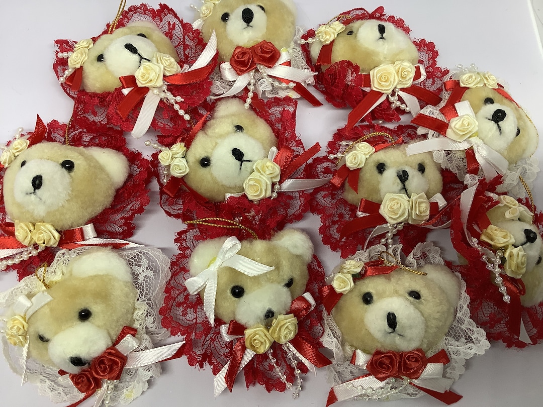 Set of 11 Teddy Bear Christmas Ornaments / Christmas Ornaments ...