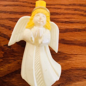 7 Vintage Plastic Angel Christmas Light Covers / Christmas Decoration ...