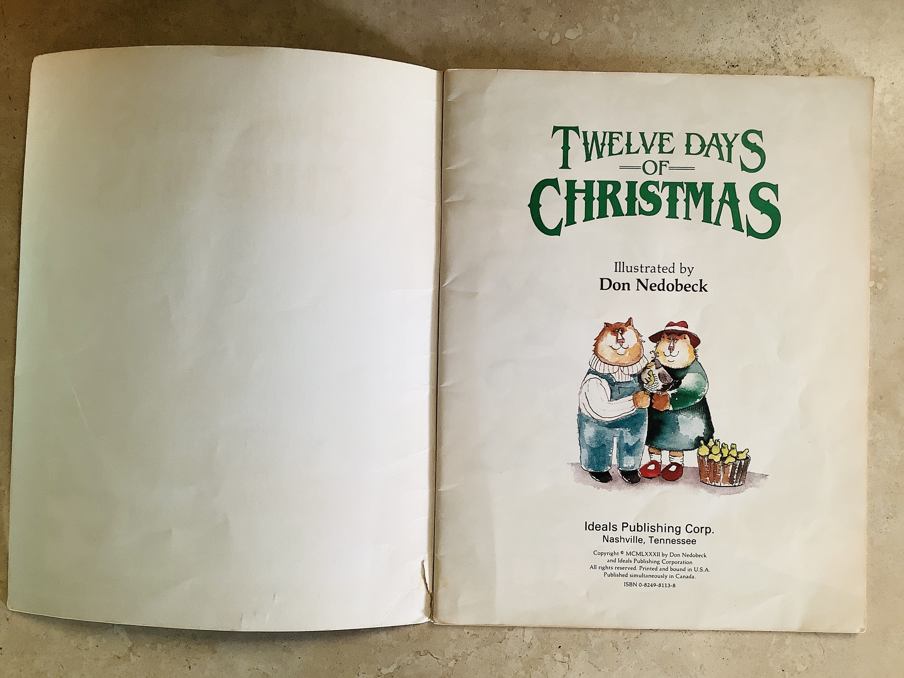 Vintage Childrens Book, Twelve Days of Christmas / Christmas Childrens ...