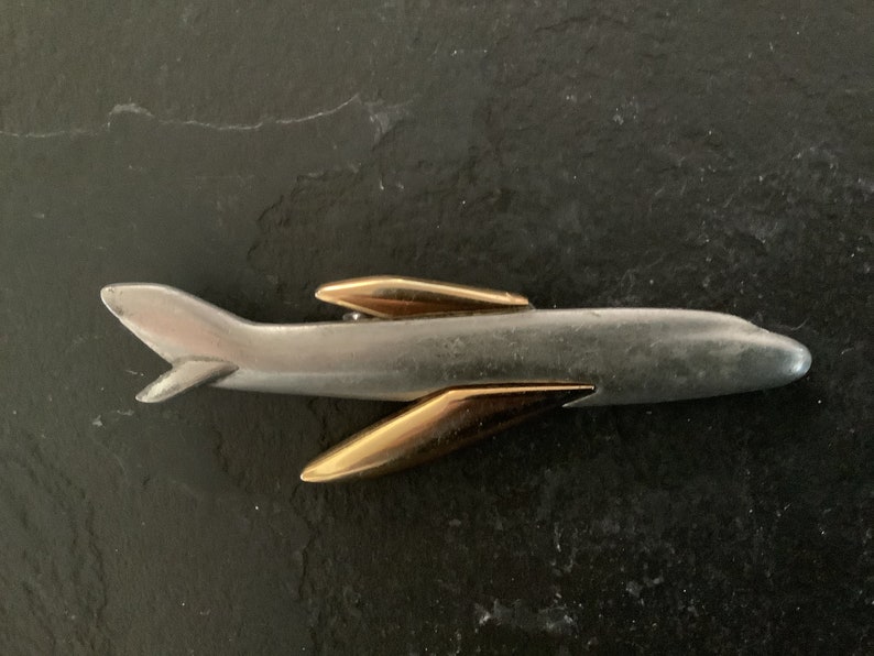 Vintage JJ Jonette Jumbo Jet Airliner 2 Tone Metal Pin / Brooch - Etsy