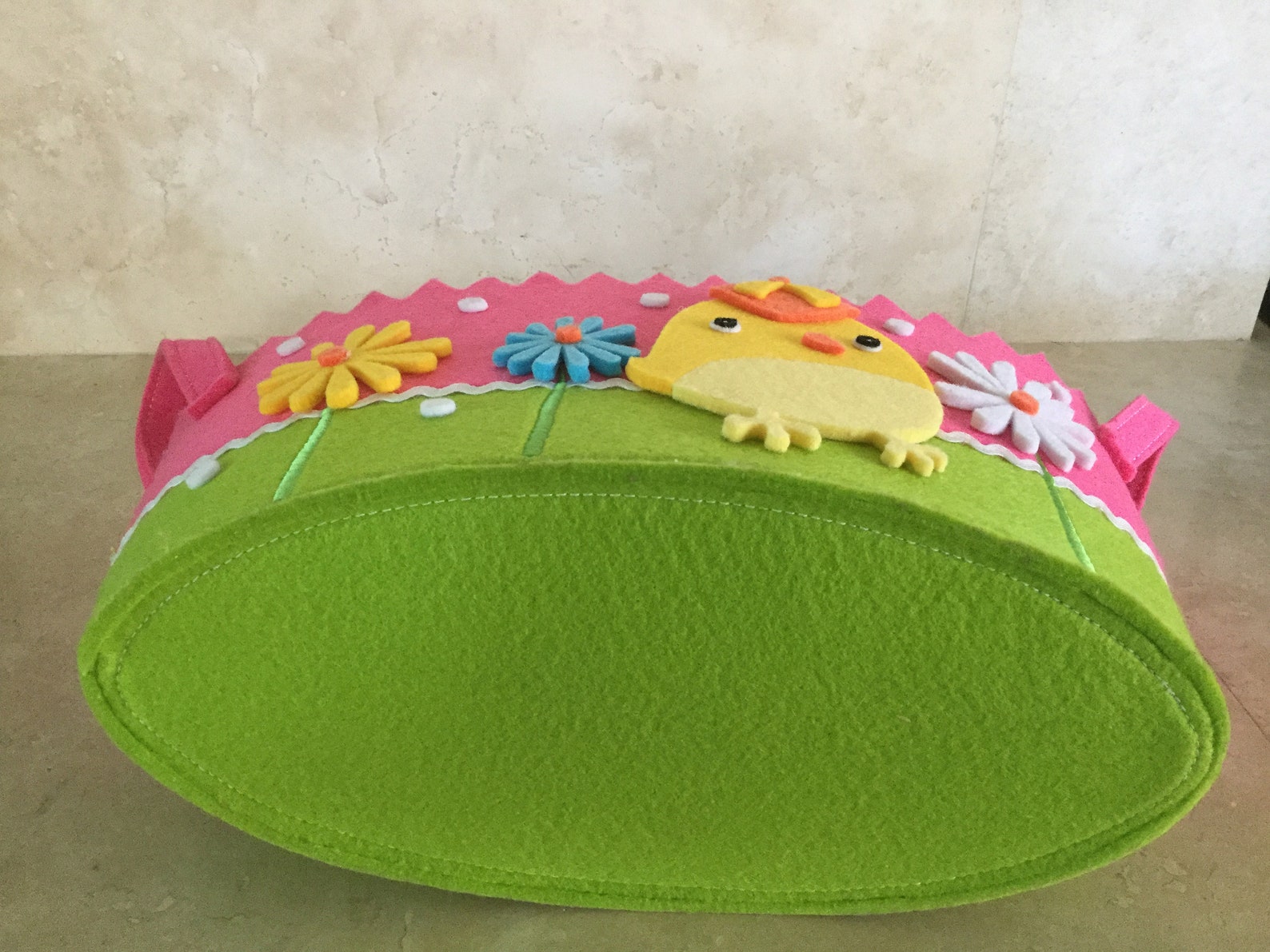 Adorable Large Felt Easter Basket / Easter Decoration | Etsy