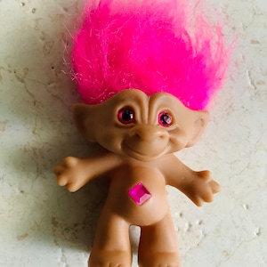 Vintage Troll Doll With Pink Hair, Collectible Dolls, Dolls - Etsy