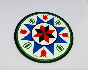 Vintage Pennsylvania Dutch / Irish Hex Sign / Amish Folk Art / - Etsy