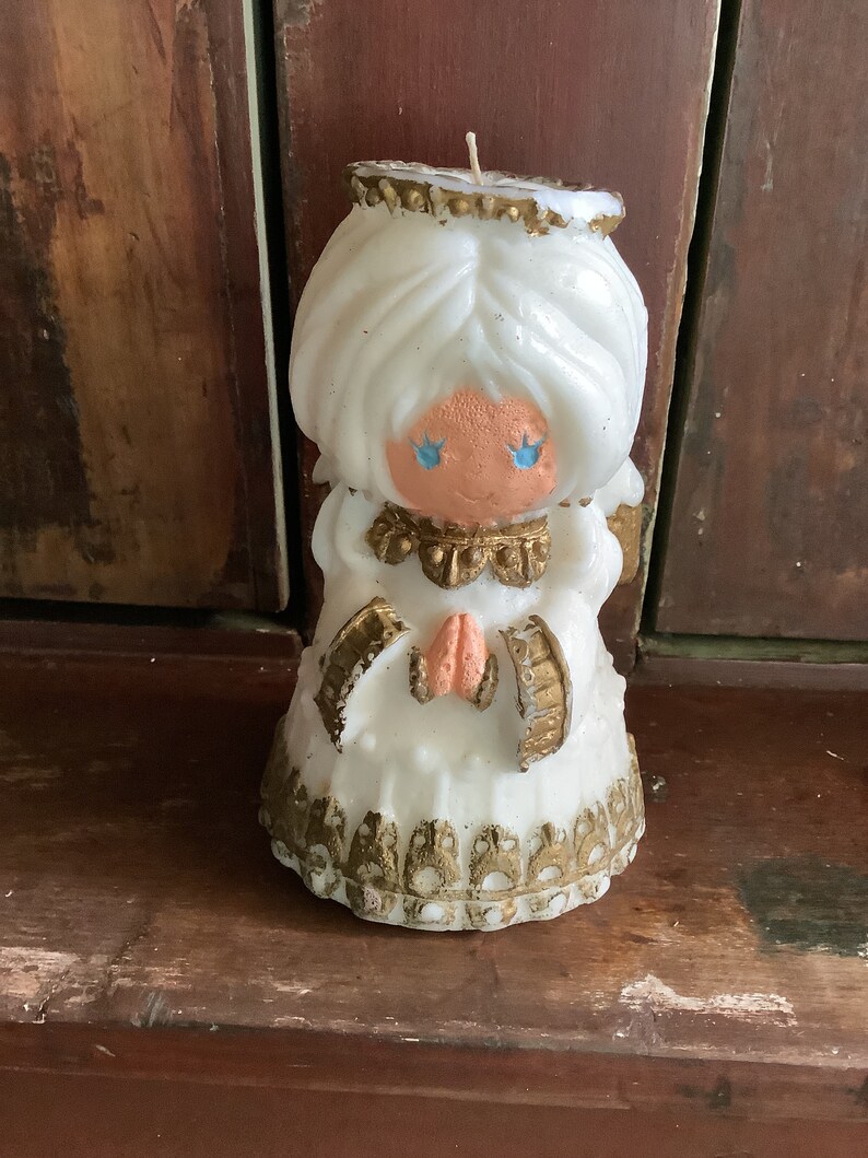Vintage Hallmark Angel Tavern Candle / Hallmark Candle - Etsy