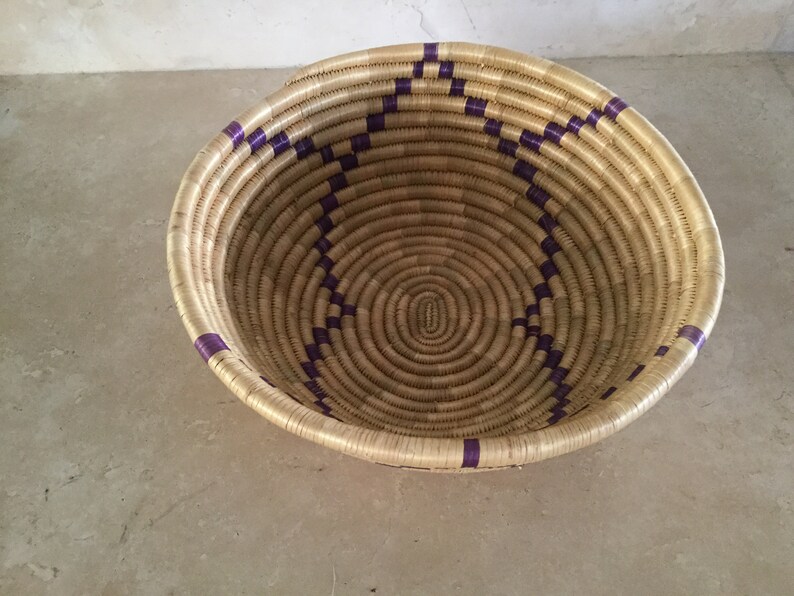 African Woven Basket / Rwanda Basket / Fruit Basket Handmade - Etsy